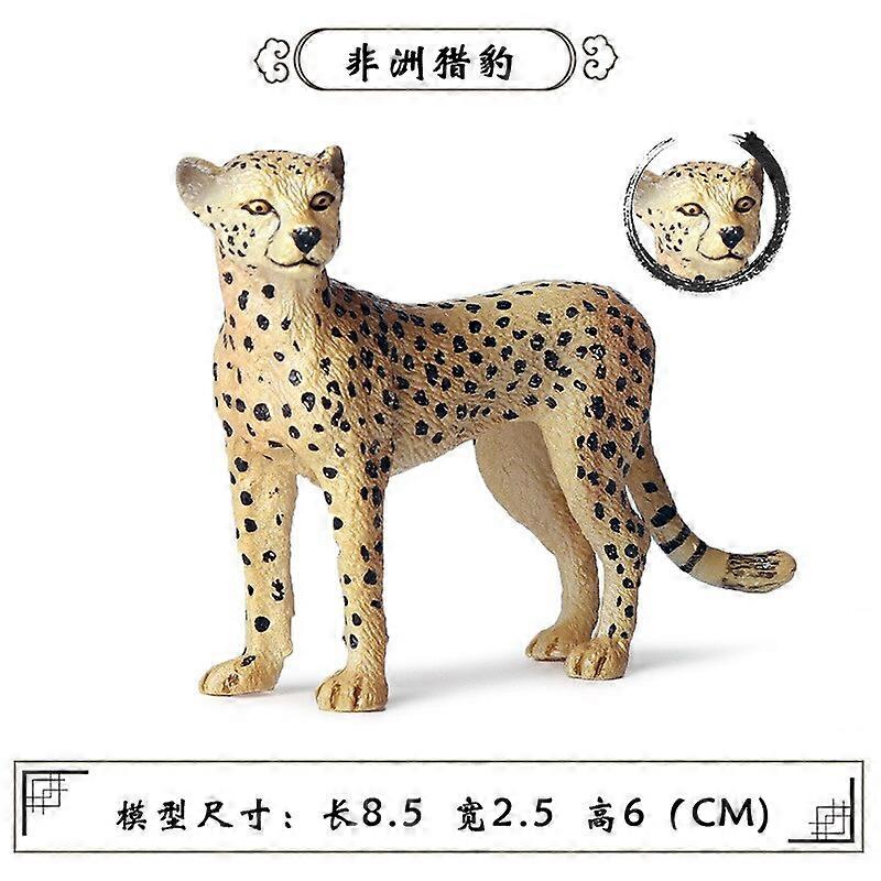 Cheetah Animals Model Action Figure Simulation Wild Animal Action ...