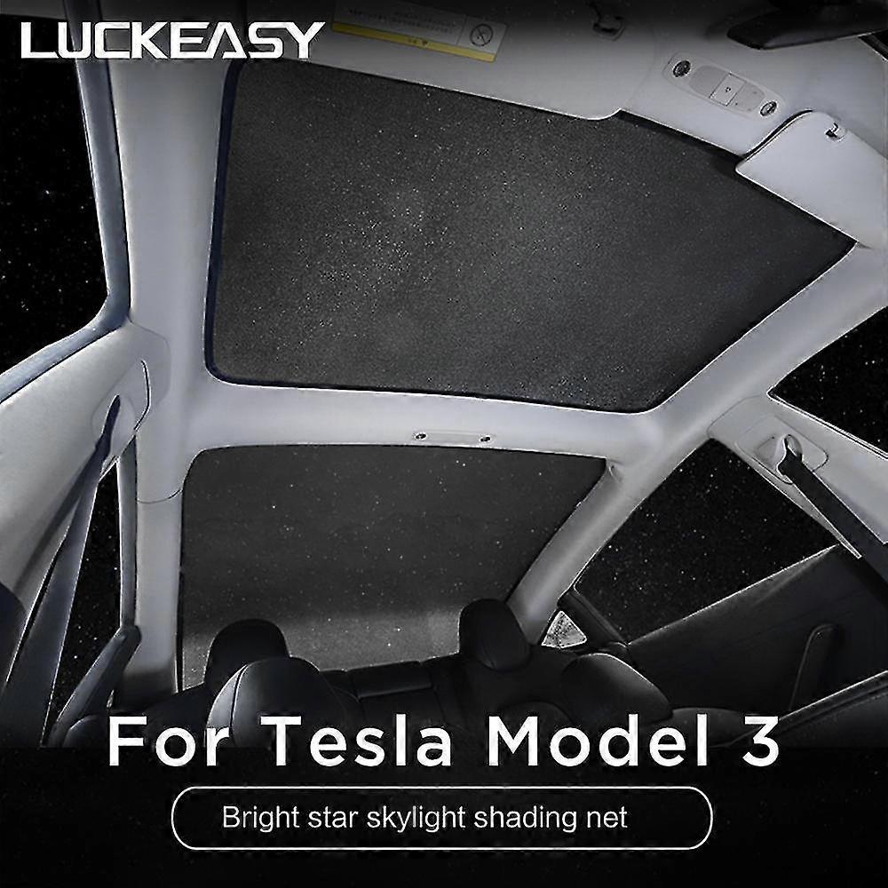 Exquisite For Tesla Model 3 Glass Sunroof Sun Shade Net Car Sunroof ...