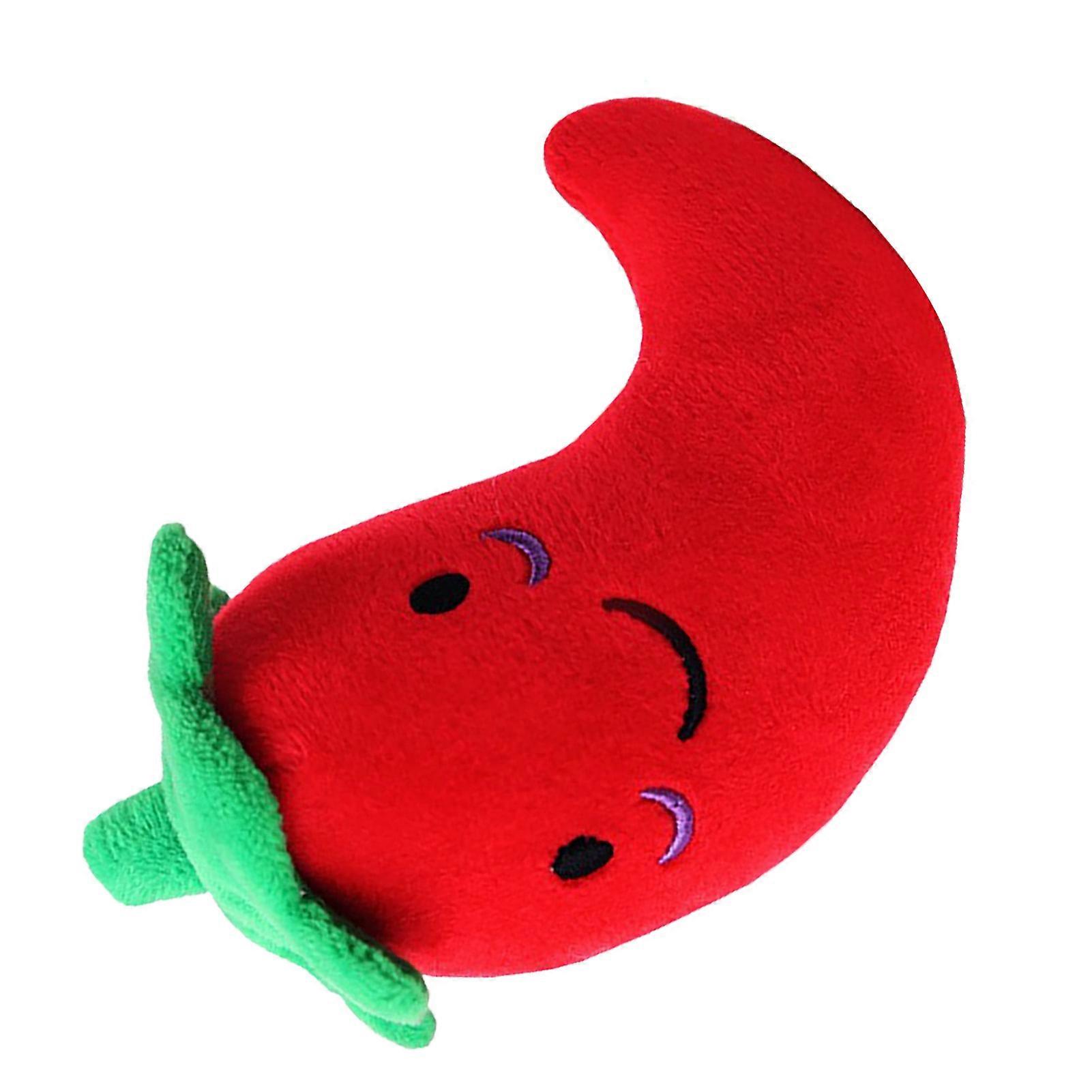 Dog Plush Toys Cute Cartoon Teeth Grinding Relieve Boredom Red Pepper ...