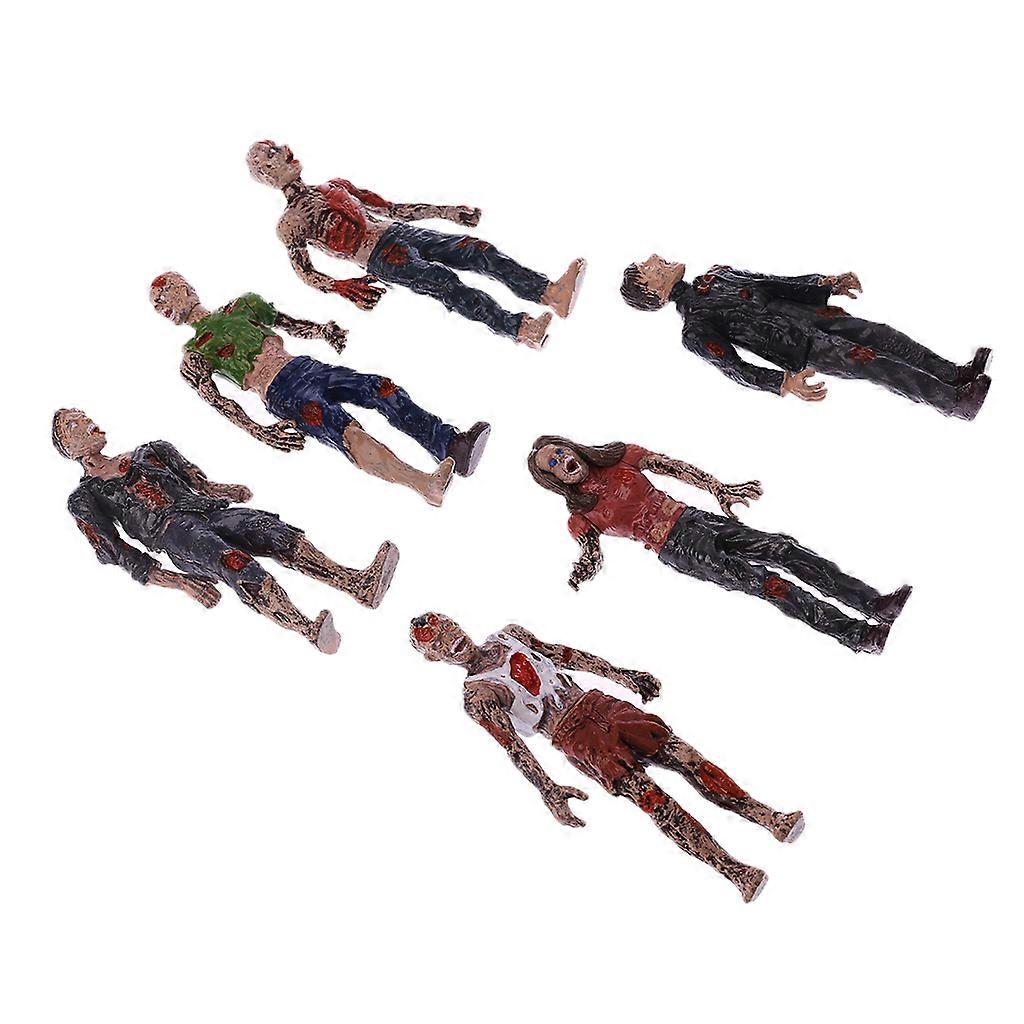 6Pcs Walking Corpses Model Terror Zombies Kids Children Action Figure ...