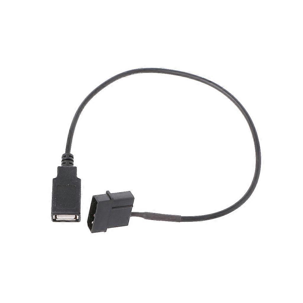30cm PC Internal 5V 2-Pin IDE Molex To USB 2.0 Type A Female Power ...