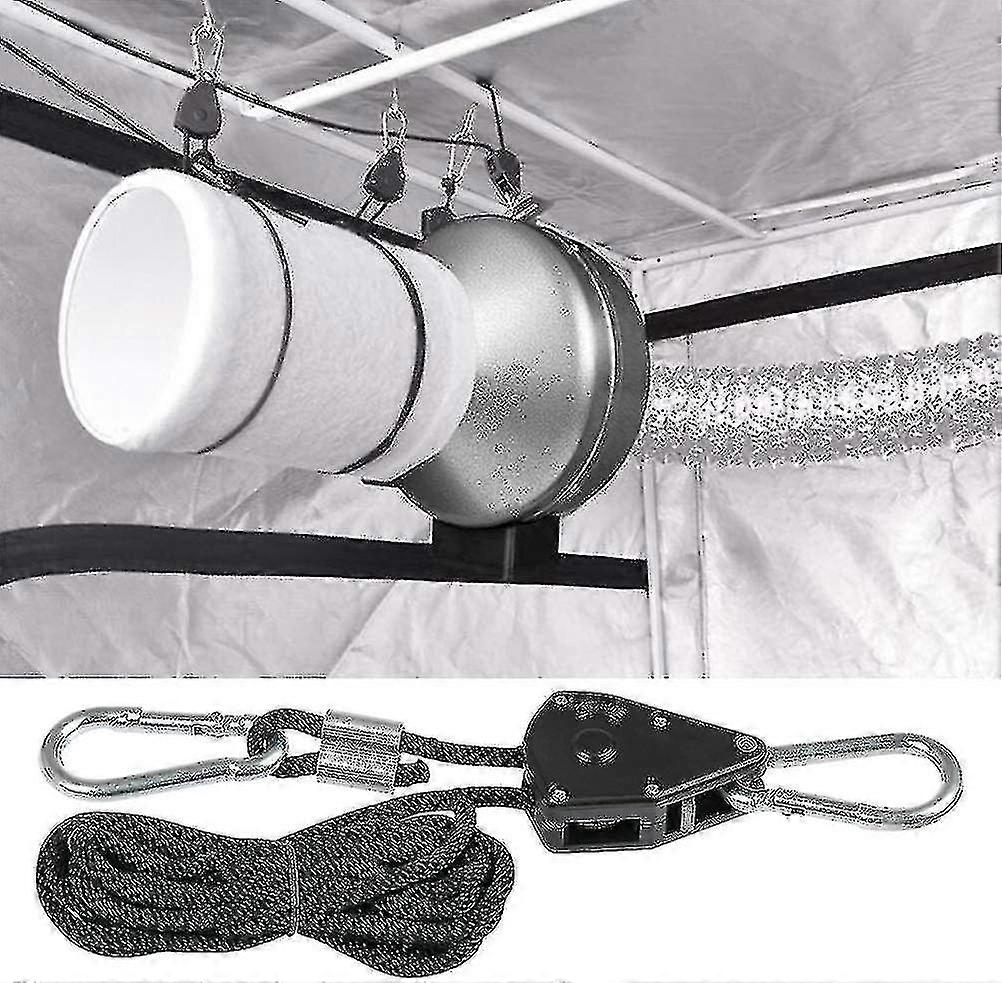 4 Pack Heavy Duty Rope Ratchets With Hooks, Adjustable Rope Ratchets ...