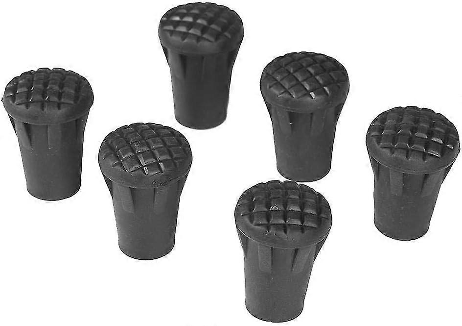 Hiking Poles Caps, 6pcs Trekking Pole Tips Crutch Cane Protectors ...