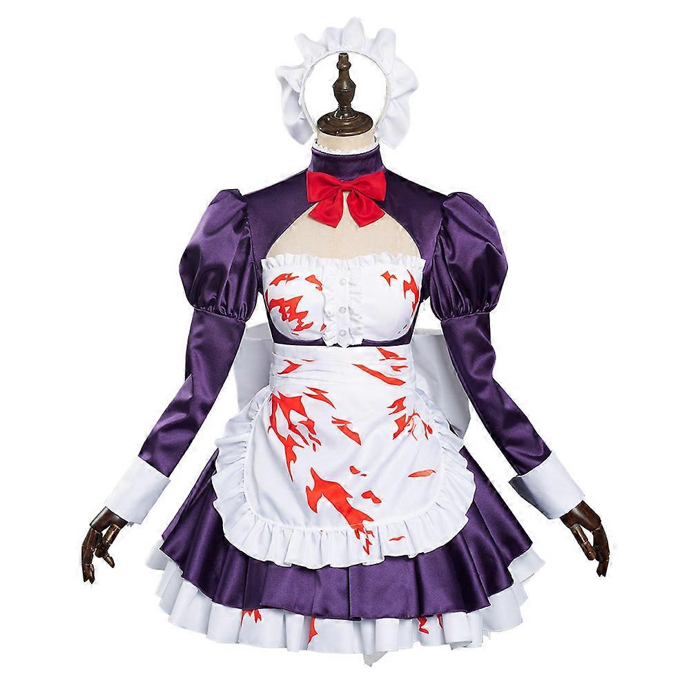 Anime High Rise Invasion Cosplay Maid fuku Kamen Cosplay Costume Maid ...