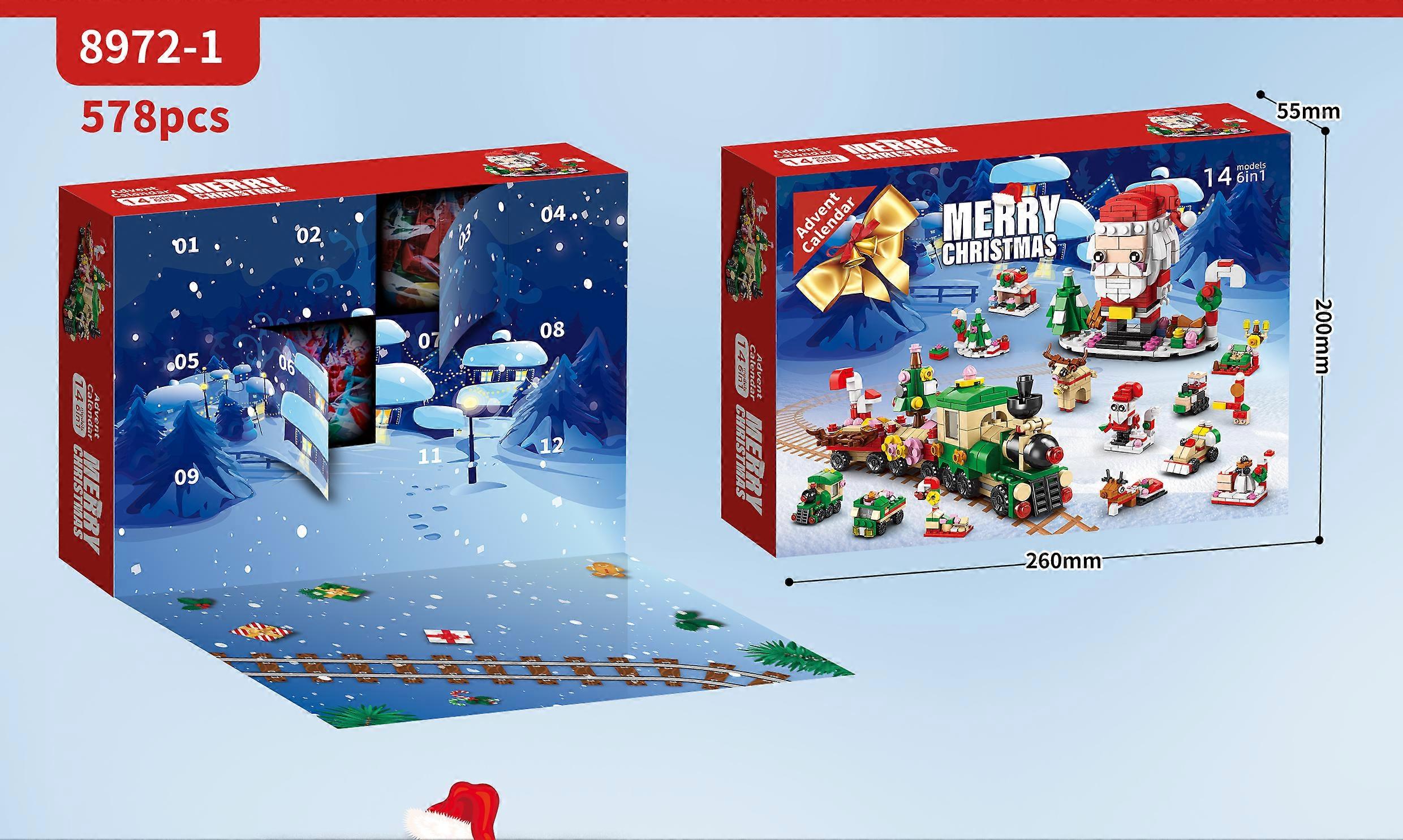 Advent Calendar 2024 Christmas Building Set 12 Days Countdown Toys for ...