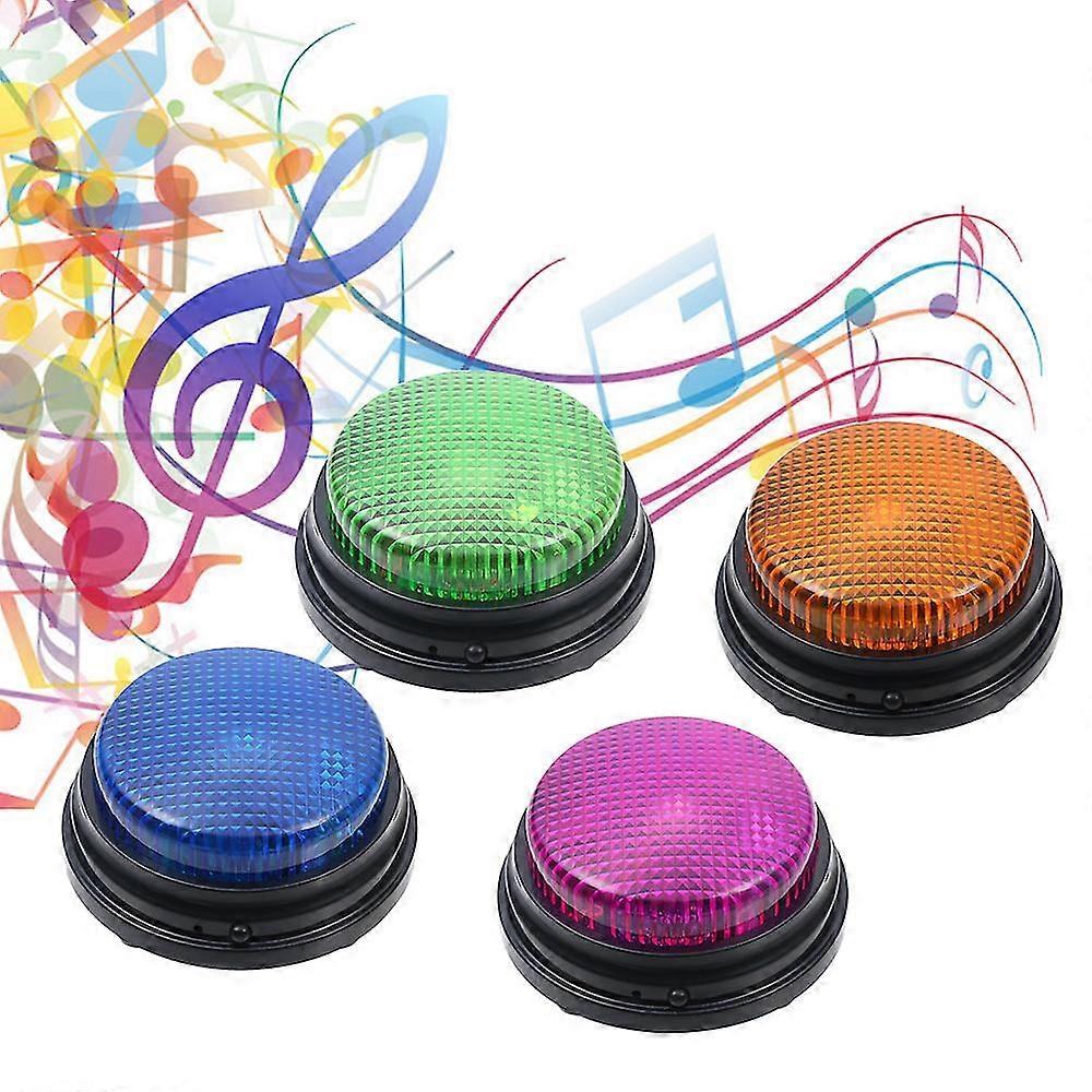 Blue Recordable Talking Button Voice Recording Sound Button With High Bright Energy Saving Light ...