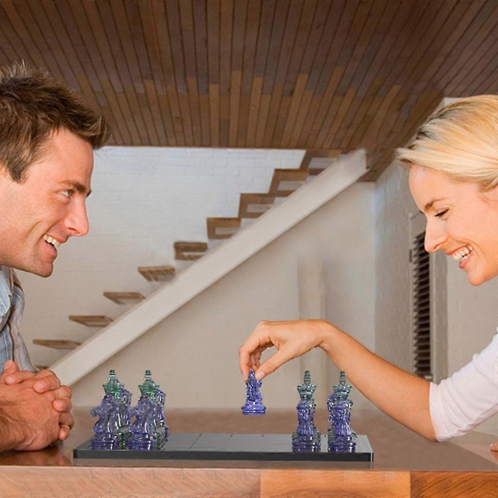 Chess Set with Checkers Board Silicone Resin Mold 3D Chess Epoxy ...