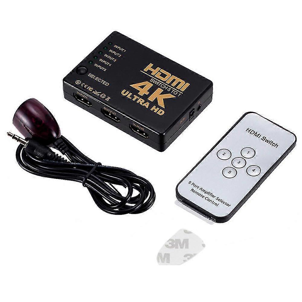 Hdmi Switch 4k,intelligent 5-port Hdmi Switcher,splitter, Supports 4k ...