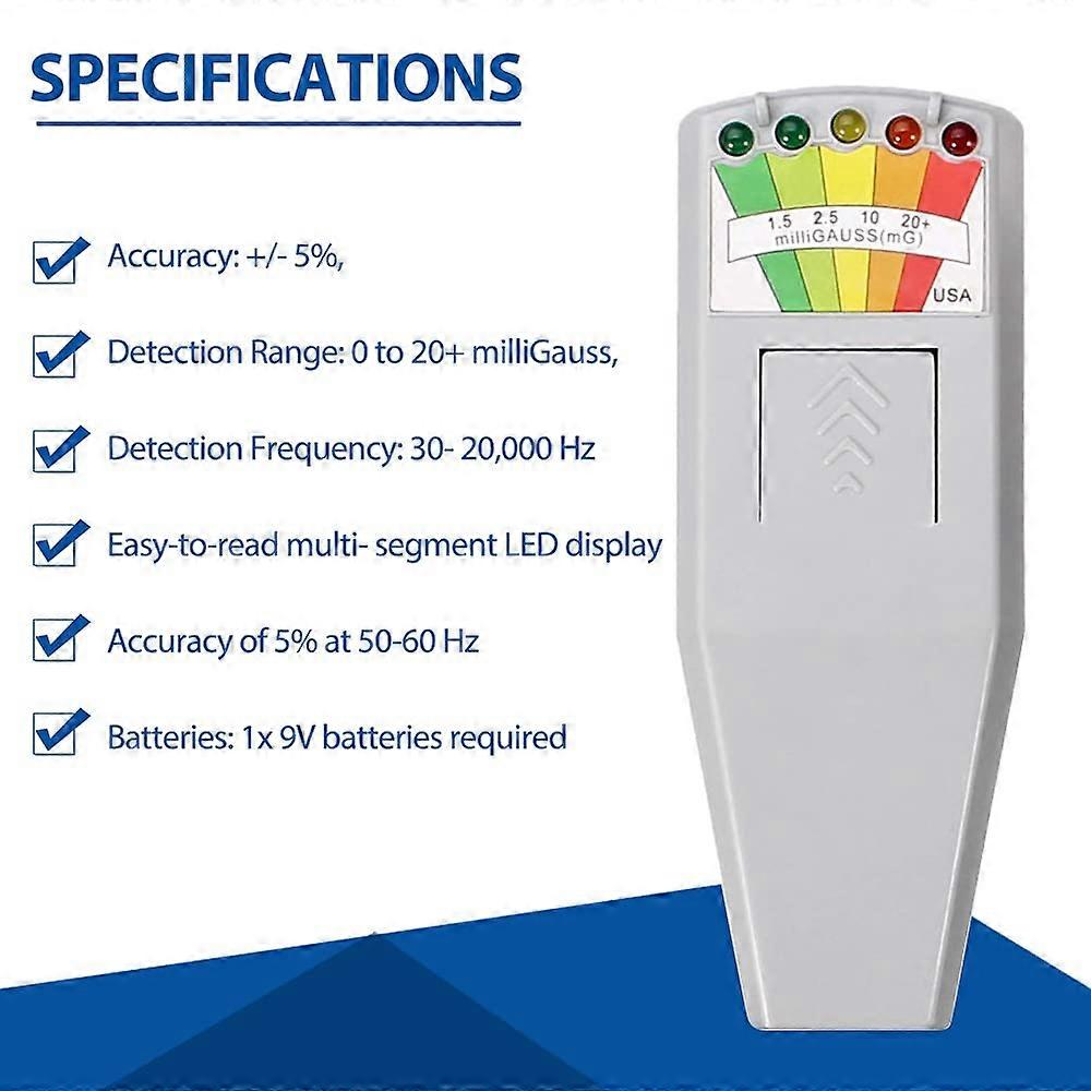 Portable LED EMF Electromagnetic Field Ghost Hunting Detector ...