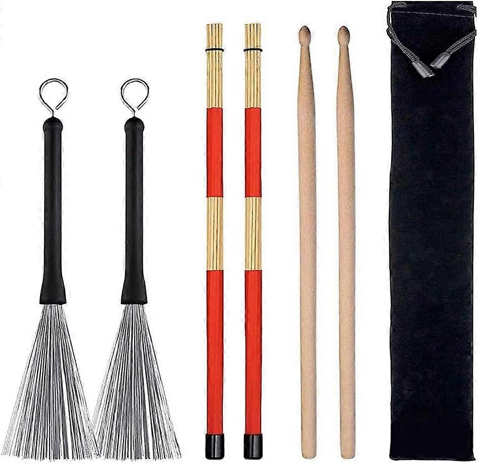 Drum Sticks Set for Jazz Acoustic Music Lover Gift, 5A Maple Wood Drum Sticks 1 Pair ...