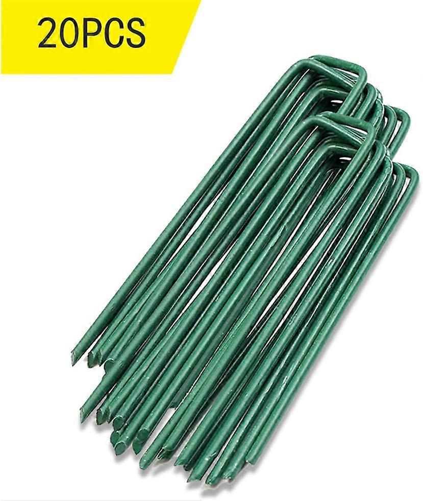Garden Staples Galvanized Ground Pegs Gardening Stakes Pins Spikes for ...