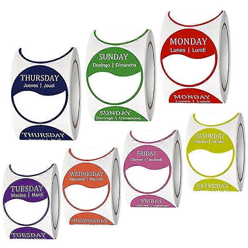 Food Labels Stickers, Date Labels For Food , Days Of The Week Labels ...