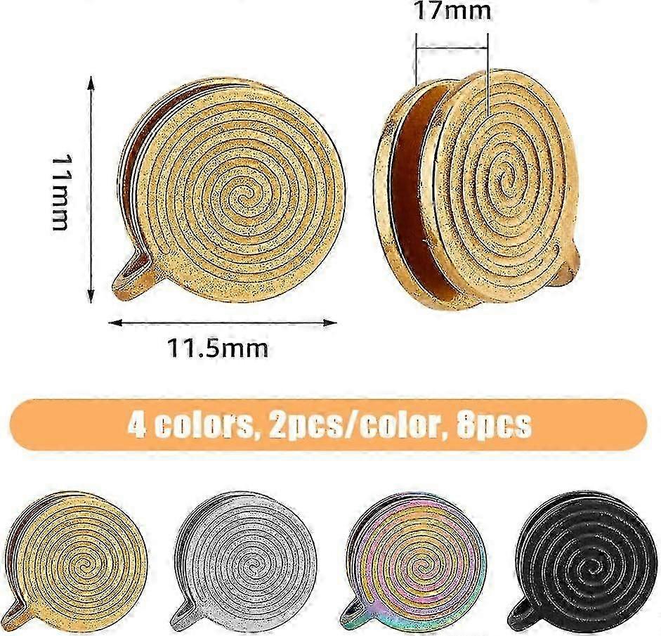 4 Colors Pressure Earrings for Keloids Spiral Pattern Compression ...