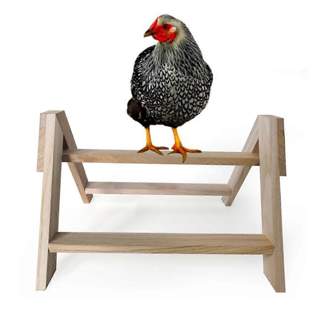 Chicken Perch Wood Stand for Pet Hens Large Bird Parrot Coop Roosting ...