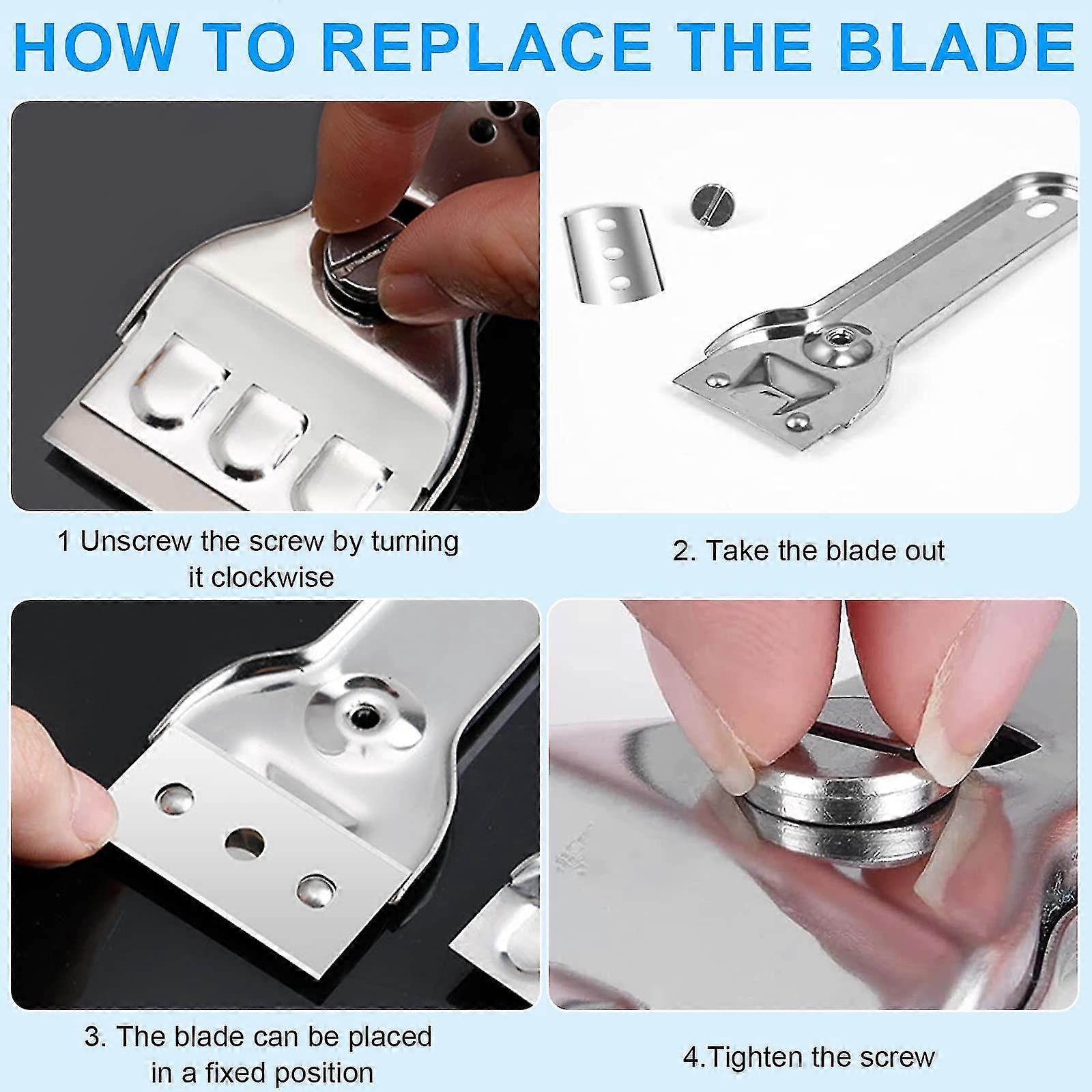 Glass Ceramic Hob Scraper Stainless Steel Glass Scraper Induction Hob ...