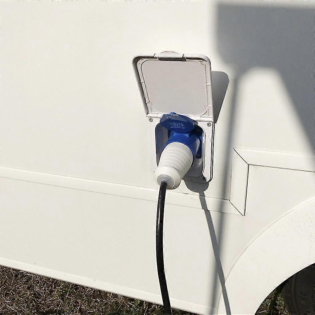 Mains 220v-250v16a Flush Hook Up Socket Caravans Motorhome Camper Rv ...