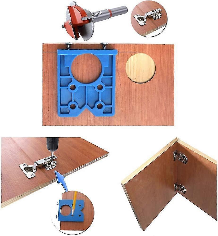 35mm Hinge Jig Drill Bit Sets Concealed Hinge Drill Bit Guide Drilling ...