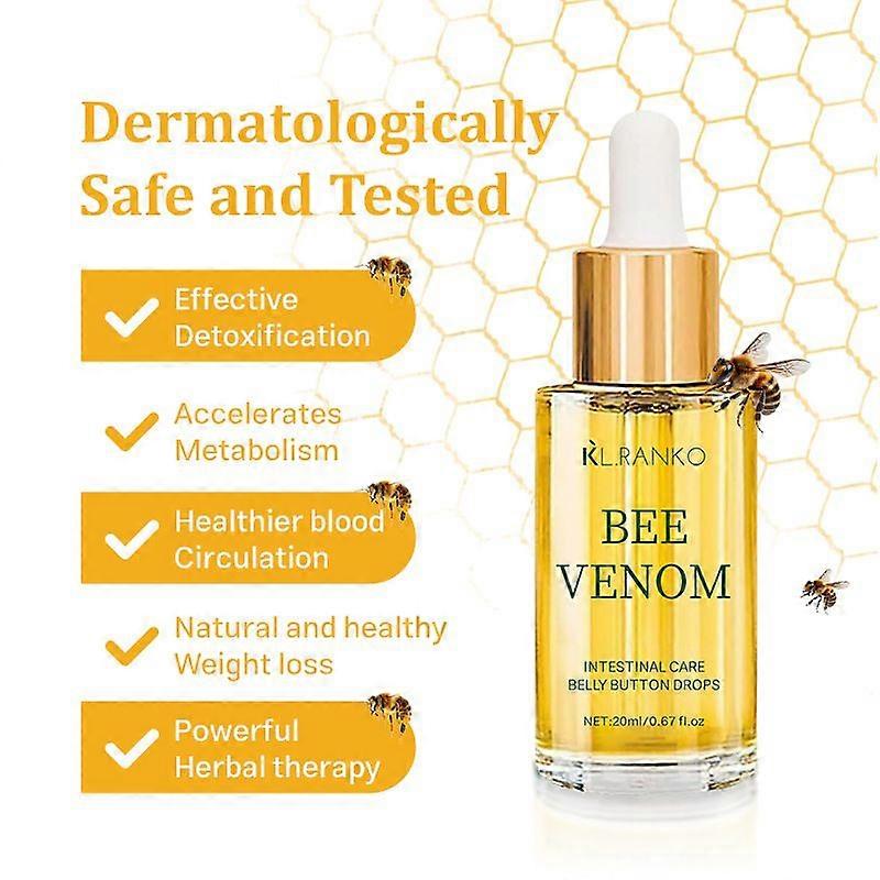 Bee Venom Drops, Bee Venom Intestinal Care Belly Button Drops, Bee ...