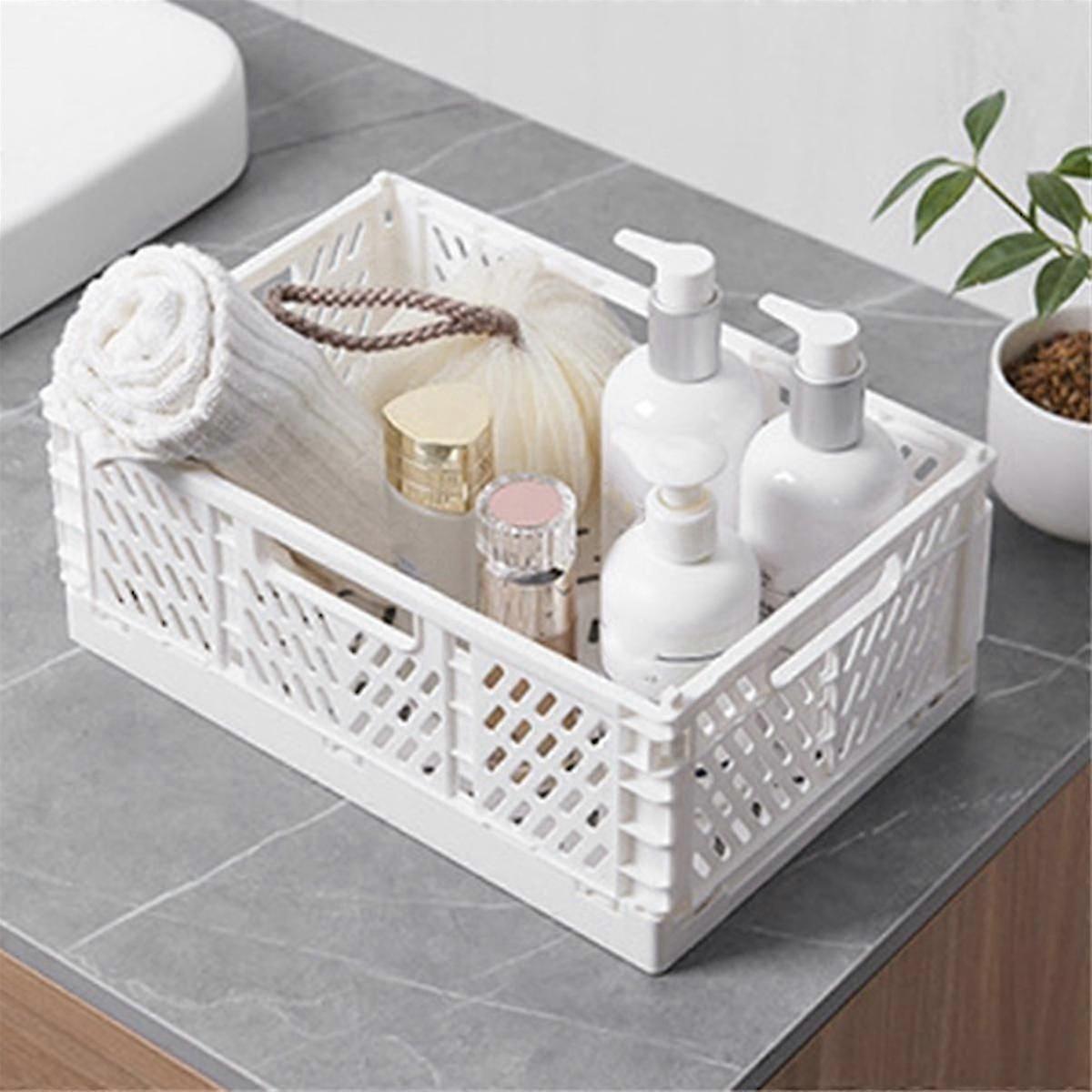 Folding Storage Box Basket Utility Cosmetic Container Desktop Holder ...