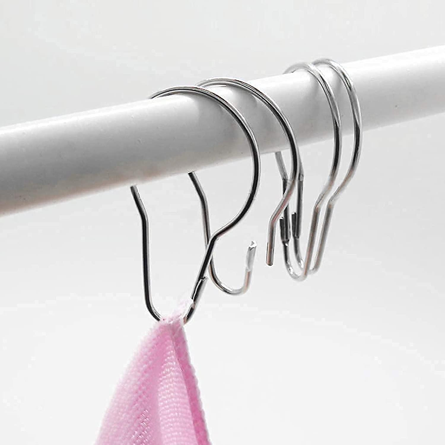 40 Pack Shower Curtain Rings Hanging Hooks For Sorting And Organization ...