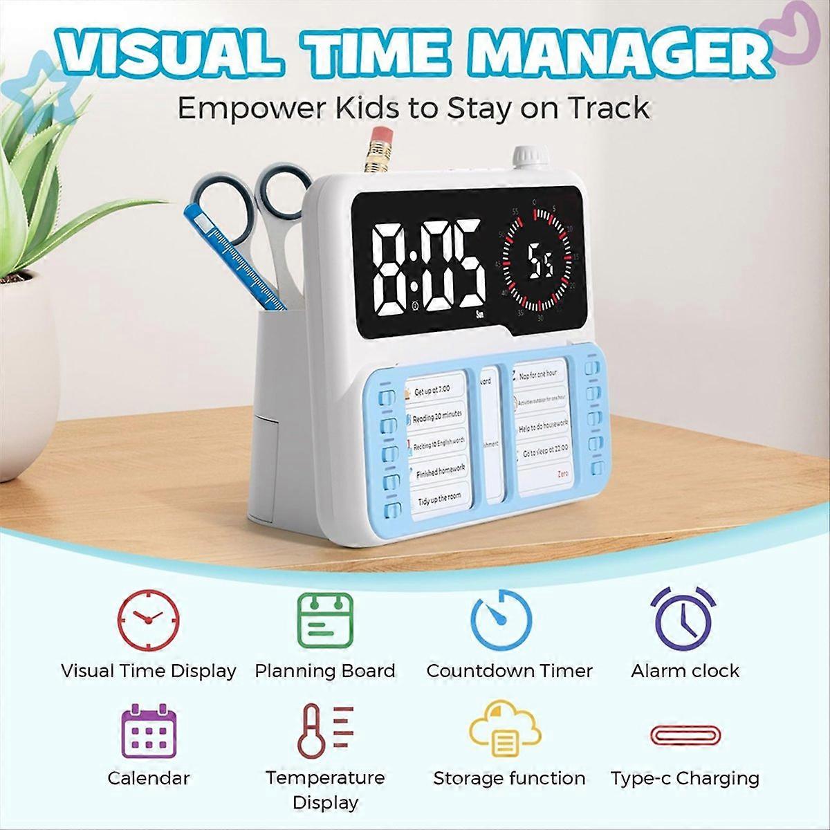 Visual Timer for Kids - Autism & ADHD Time Management Tool with Digital ...
