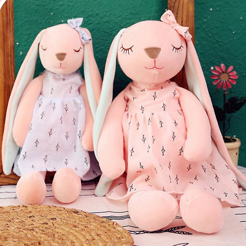 Cute Cartoon Long Ears Rabbit Doll Rabbit Sleeping Mate Stuffed Plush ...