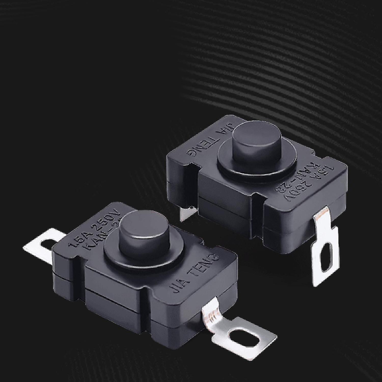 10 Pcs Latching Push Button Switch Flashlight Mini On/off Self lock ...