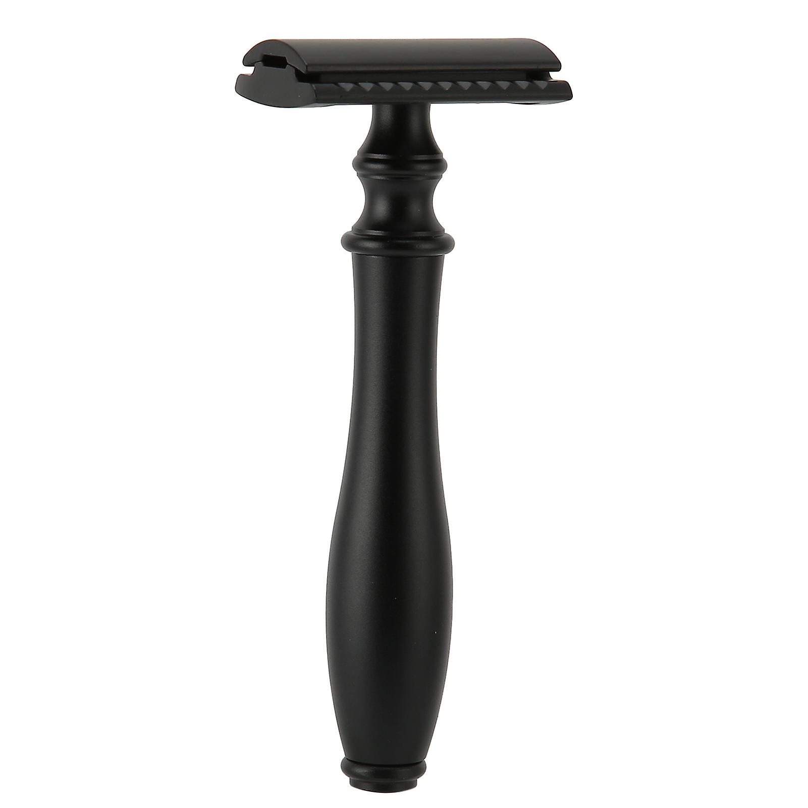 2024 Portable Double Edge Razor Reusable Safety Black Razor Body Hair ...