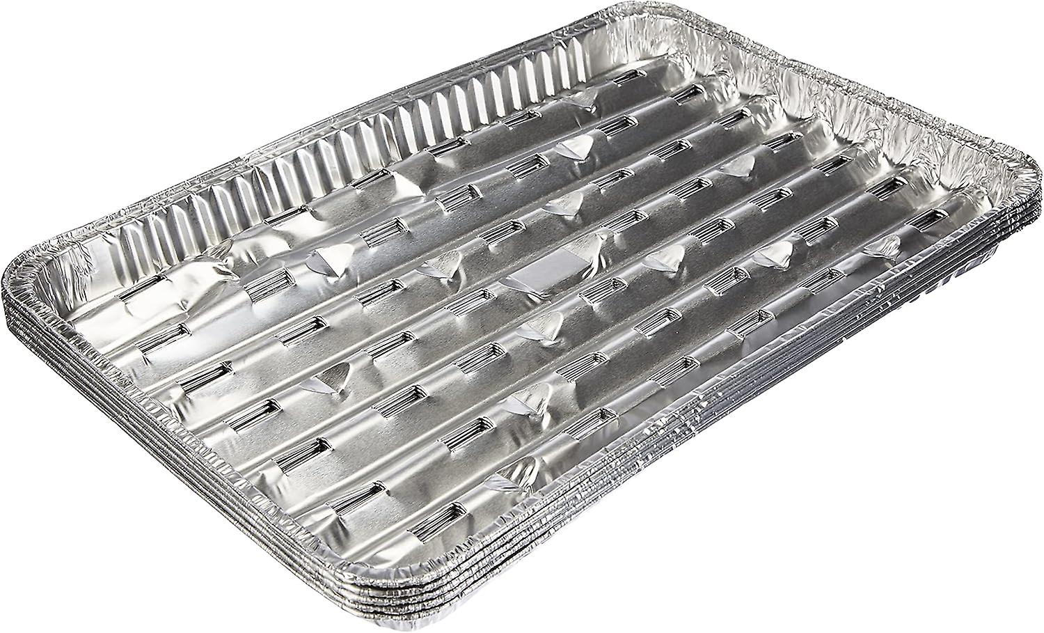 Set of 5 aluminum trays, aluminum tray, set of trays, Aluminum, Silver ...