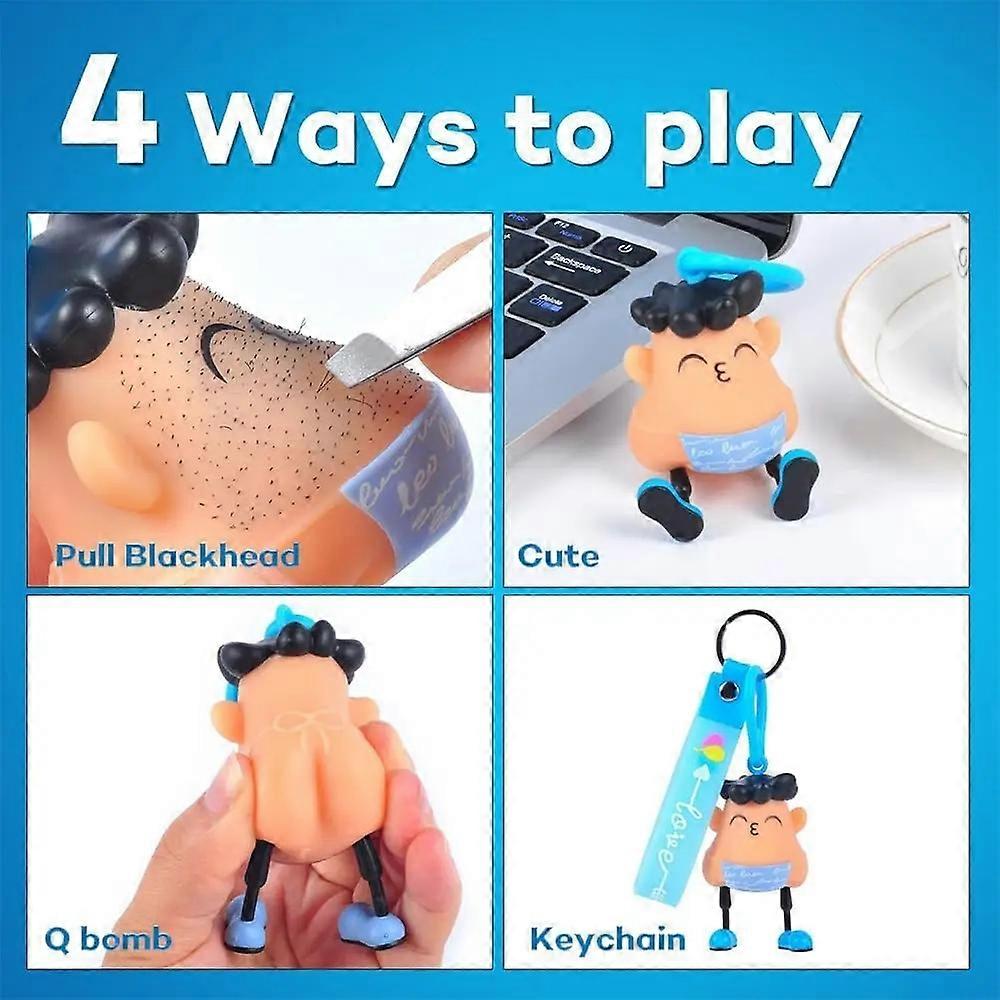 Mr Plucky Toy, Hair Plucking Fidget Pluck Toy with Tweezers, Anxiety ...