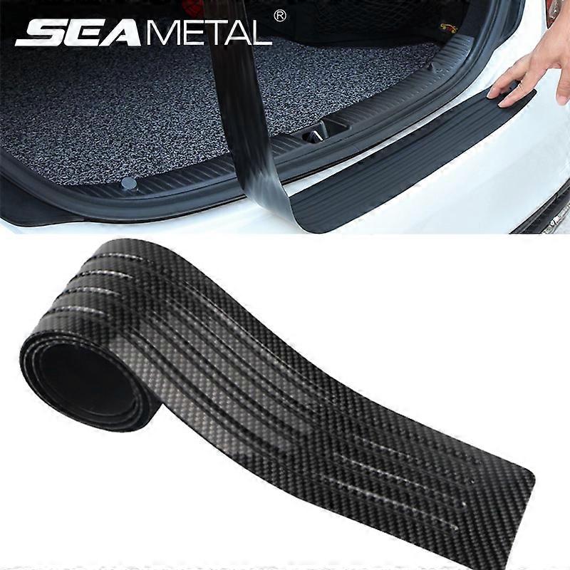 Universal Carbon Fiber Car Trunk Door Guard Strip Auto Sill Plate ...