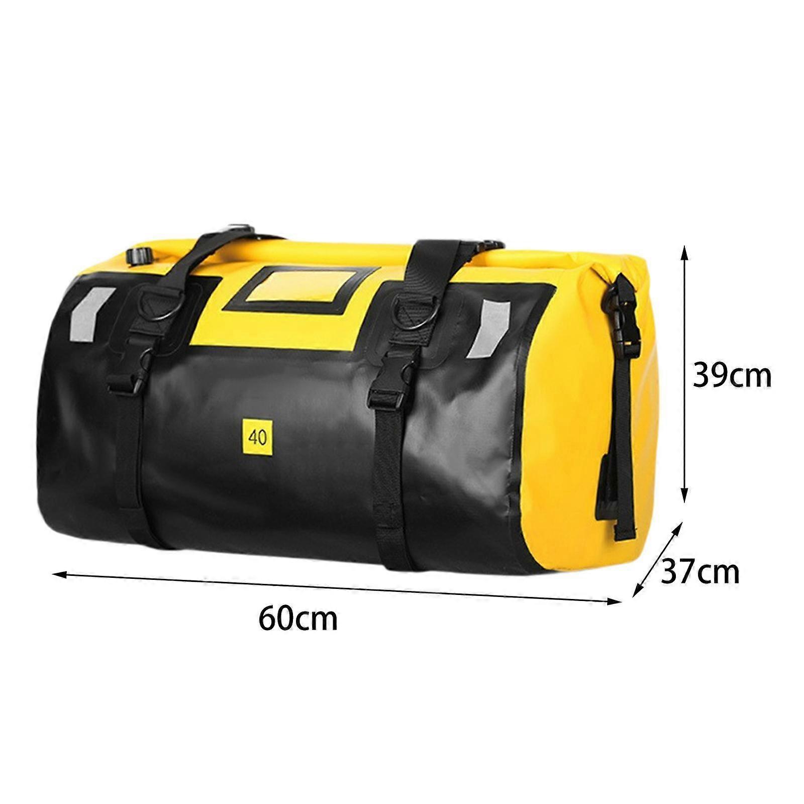 Motorcycle Tail Bag Water Resistant Portable PVC Motorbike Sturdy ...