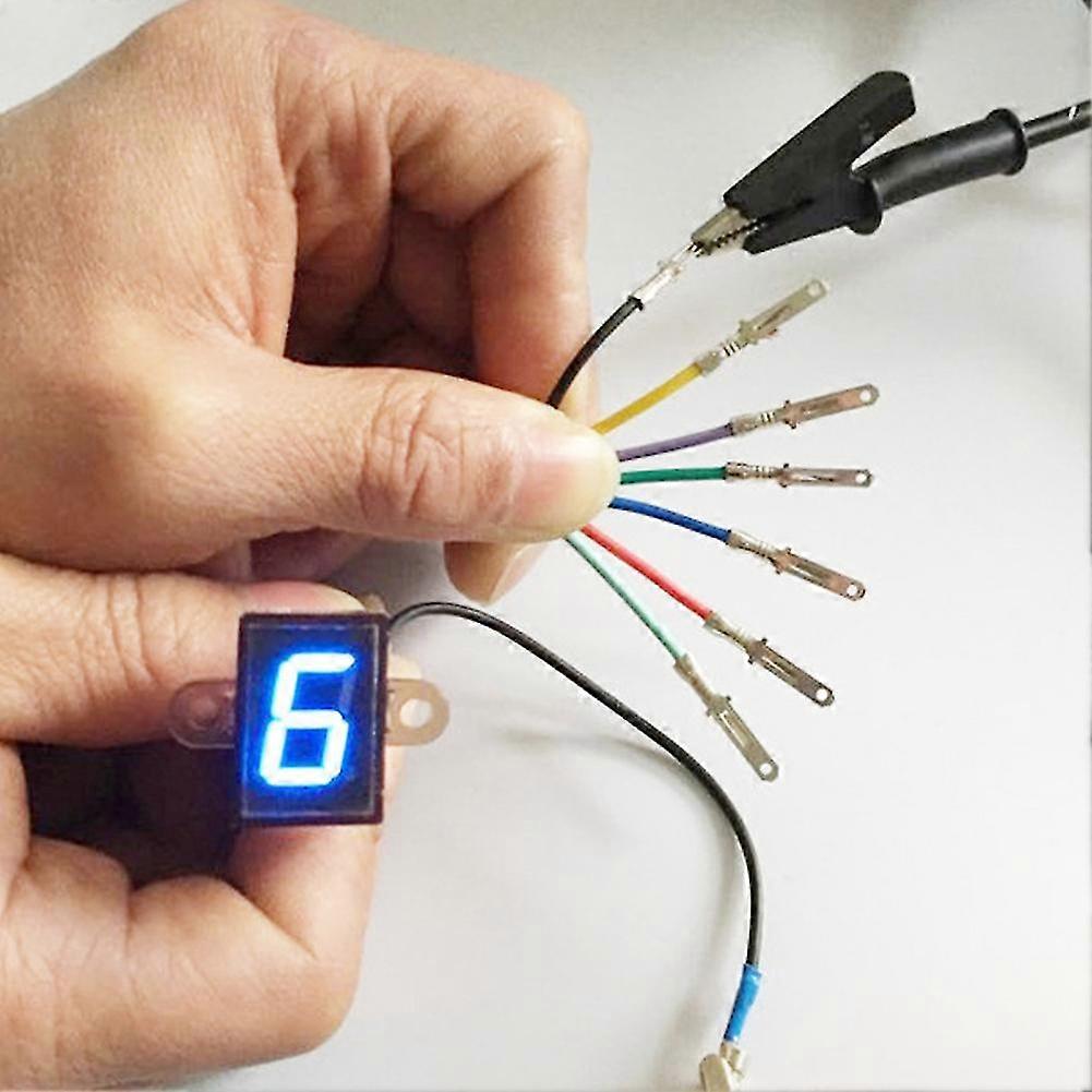 12V Universal Motorcycle Digital LED Gear Indicator Shift Lever Sensor ...