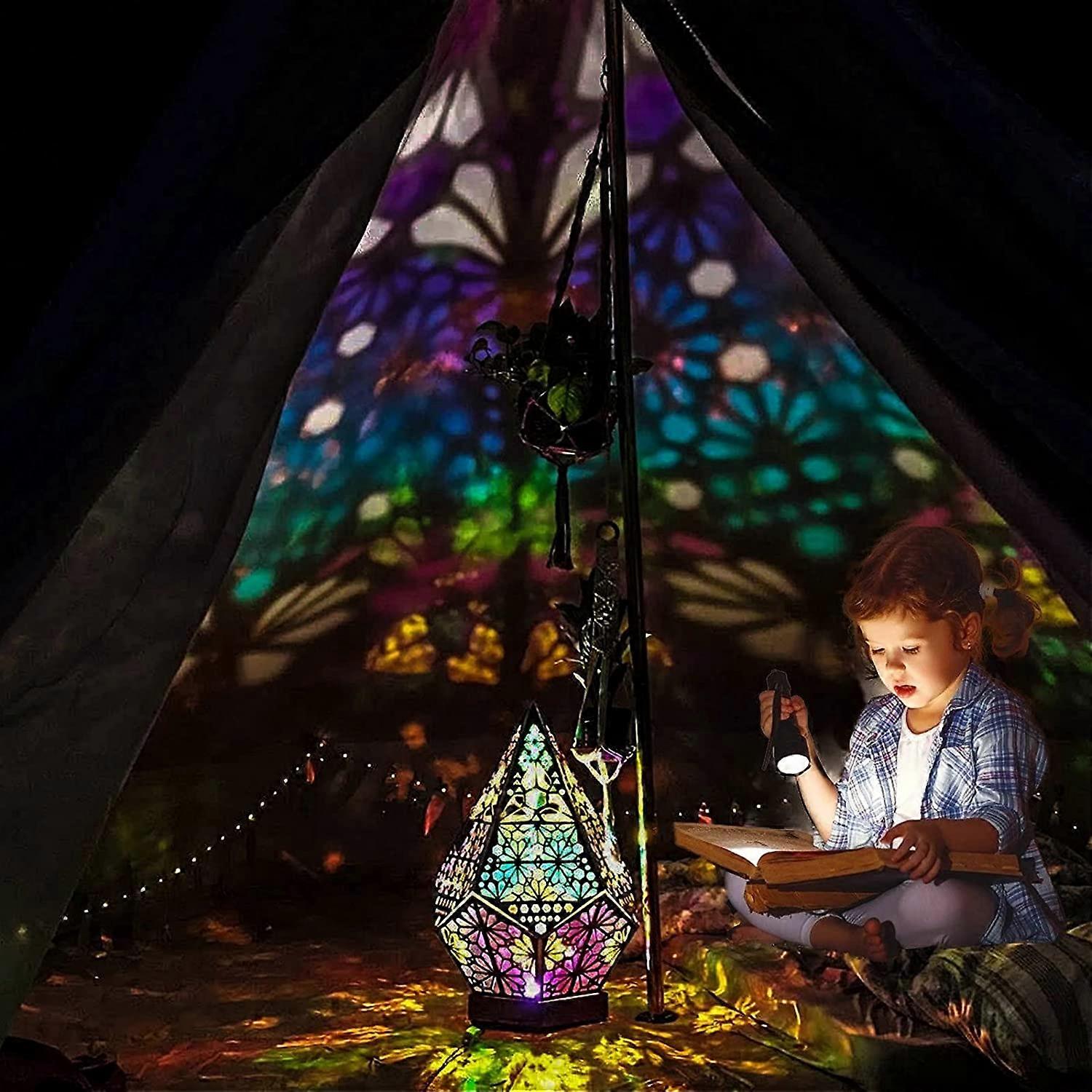 Large Polar Star Floor Lamp,Bohemian Decorative Floor Lamp,LED Colorful ...