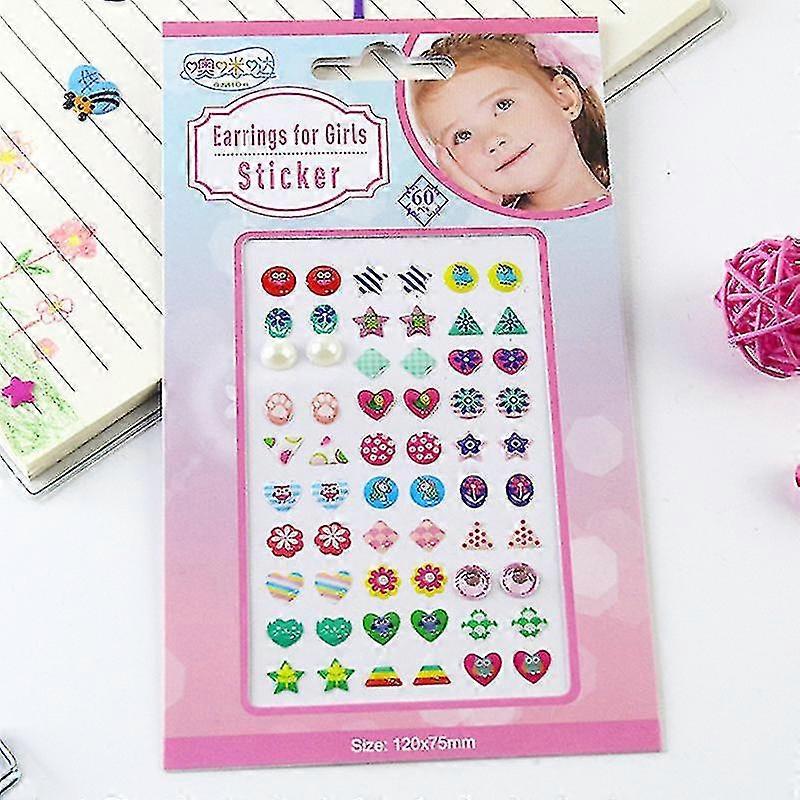 60/180/300pcs Sticker Earrings 3d Gems Stickers Glitter Sparkle Crystal ...