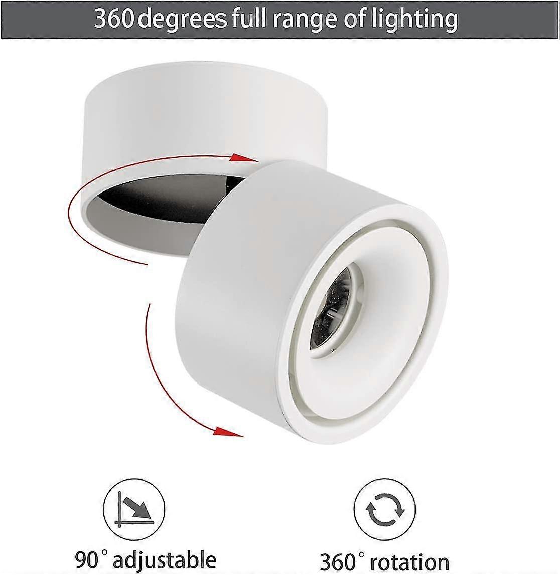 Indoor 10w Led Spotlight 360adjustable Ceiling Spots Downlight/surface ...