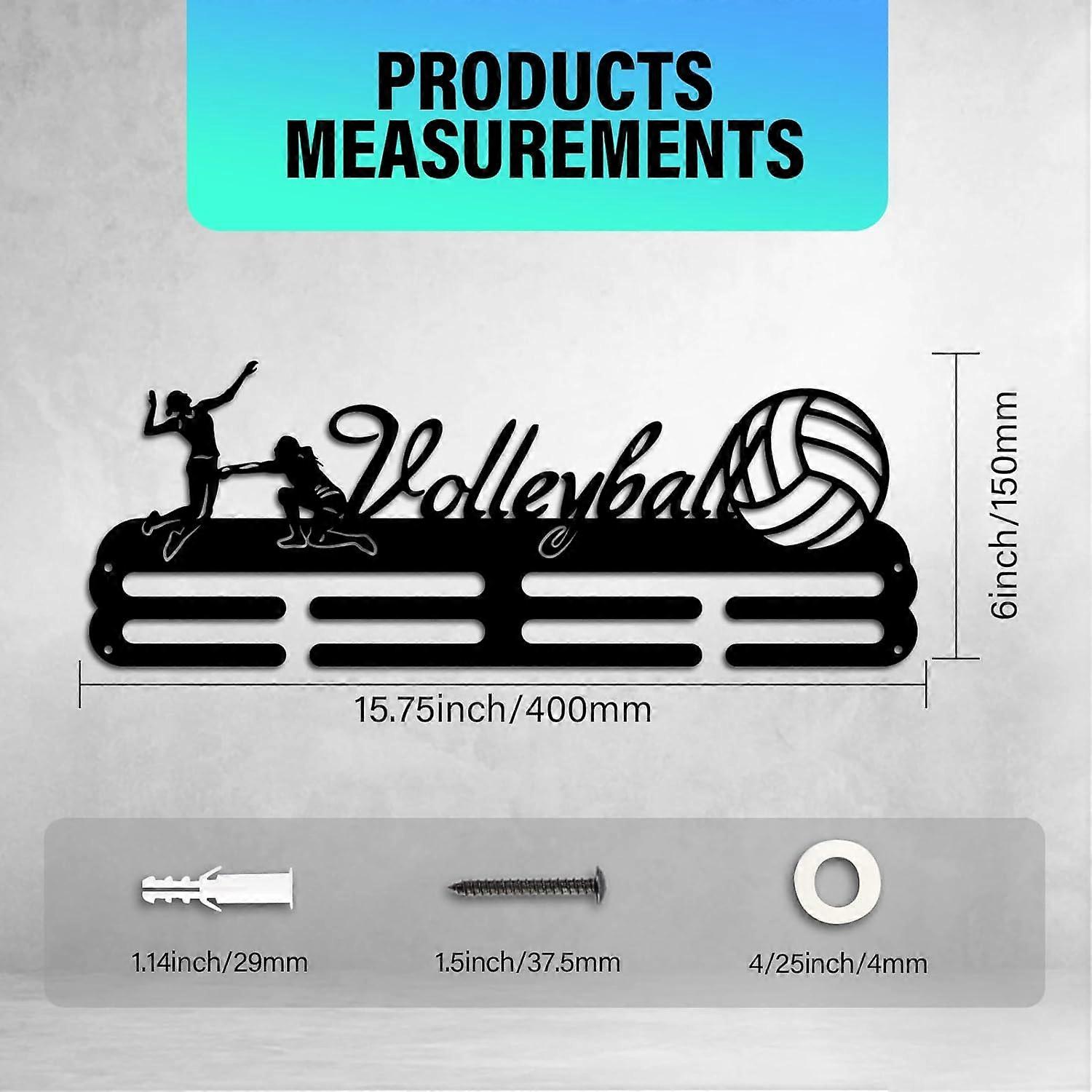 Volleyball Medals Hanger Display Holder Rack Wall Mount Hanger Decor ...