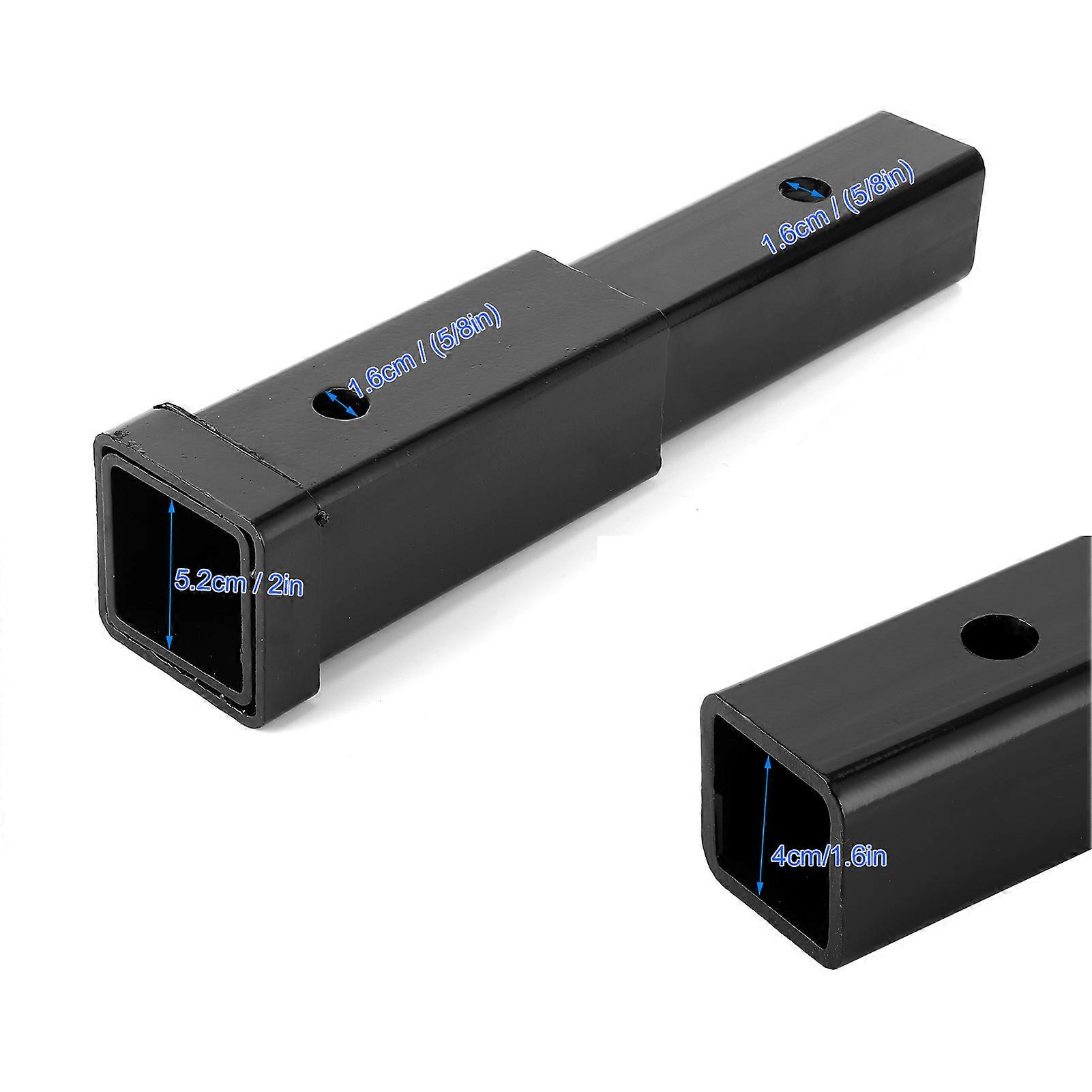 12in Trailer Hitch Extension 5000lbs Towing Extender Steel Square Tube ...