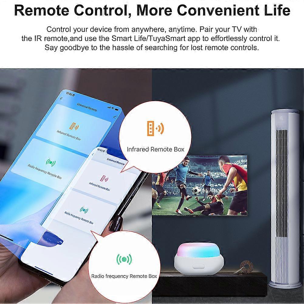 Universal Remote Control with Colorful Light Smart Infrared Appliances ...