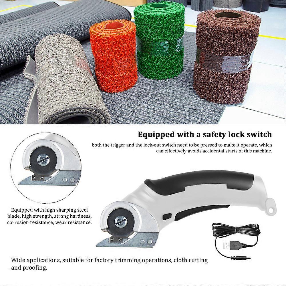 4.2V Electric Cloth Cutter Copper Coil Motor Portable Fabric Cutting ...