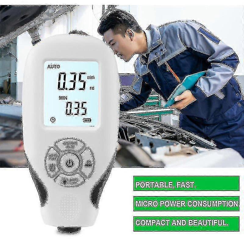 Paint Thickness Tester Car Coating Film Thickness Gauge 0-2000um ...