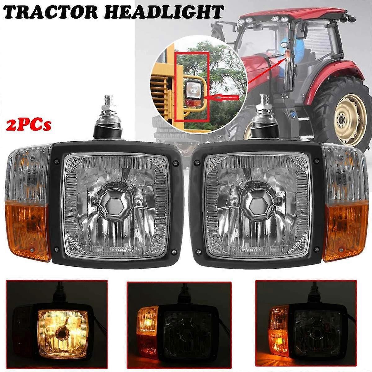 Tractor Trailer LED Headlights 24V Turn Signal Indicator Lamp Worklight ...