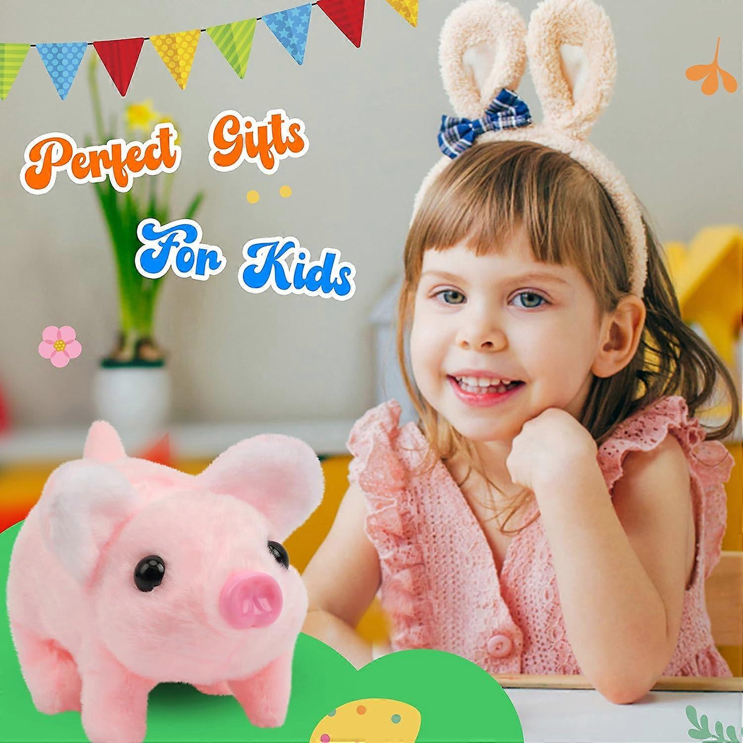 Walking Piggy Pet Interactive Crawling Piglet Electronic Plush Toy Pig ...
