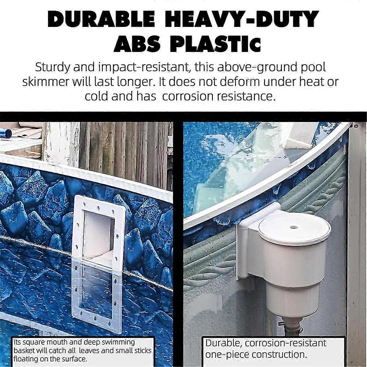 Universal Fit Above Ground Pool Skimmer-Pool Skimmer Parts Kit-Opening ...