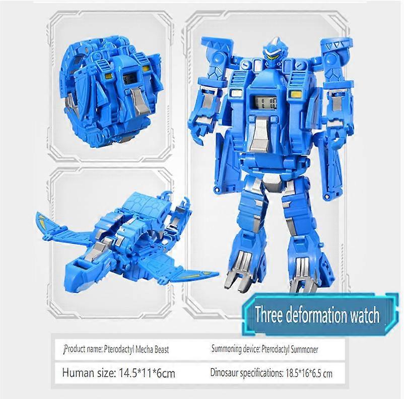 Kids 3 in 1 Multifunction Transform Robot Watch Electronic Wrist Watch ...
