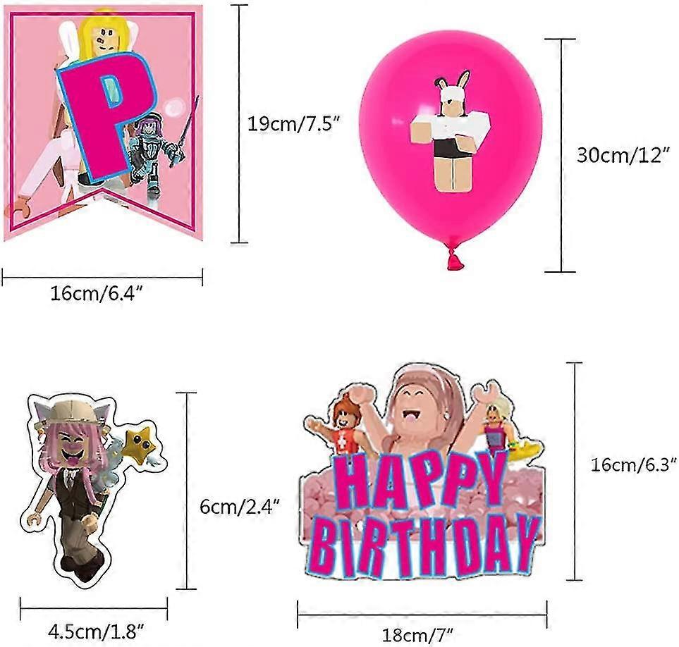 Roblox Balloon Birthday Decorations Roblox Theme Birthday Party Decor ...