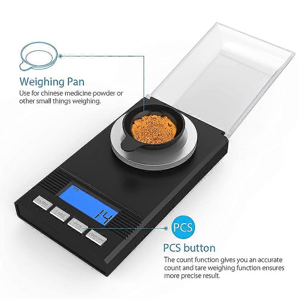 50G/0.001G Milligram Scale, Milligram Precision Scale, Mg, Pocket Scale ...