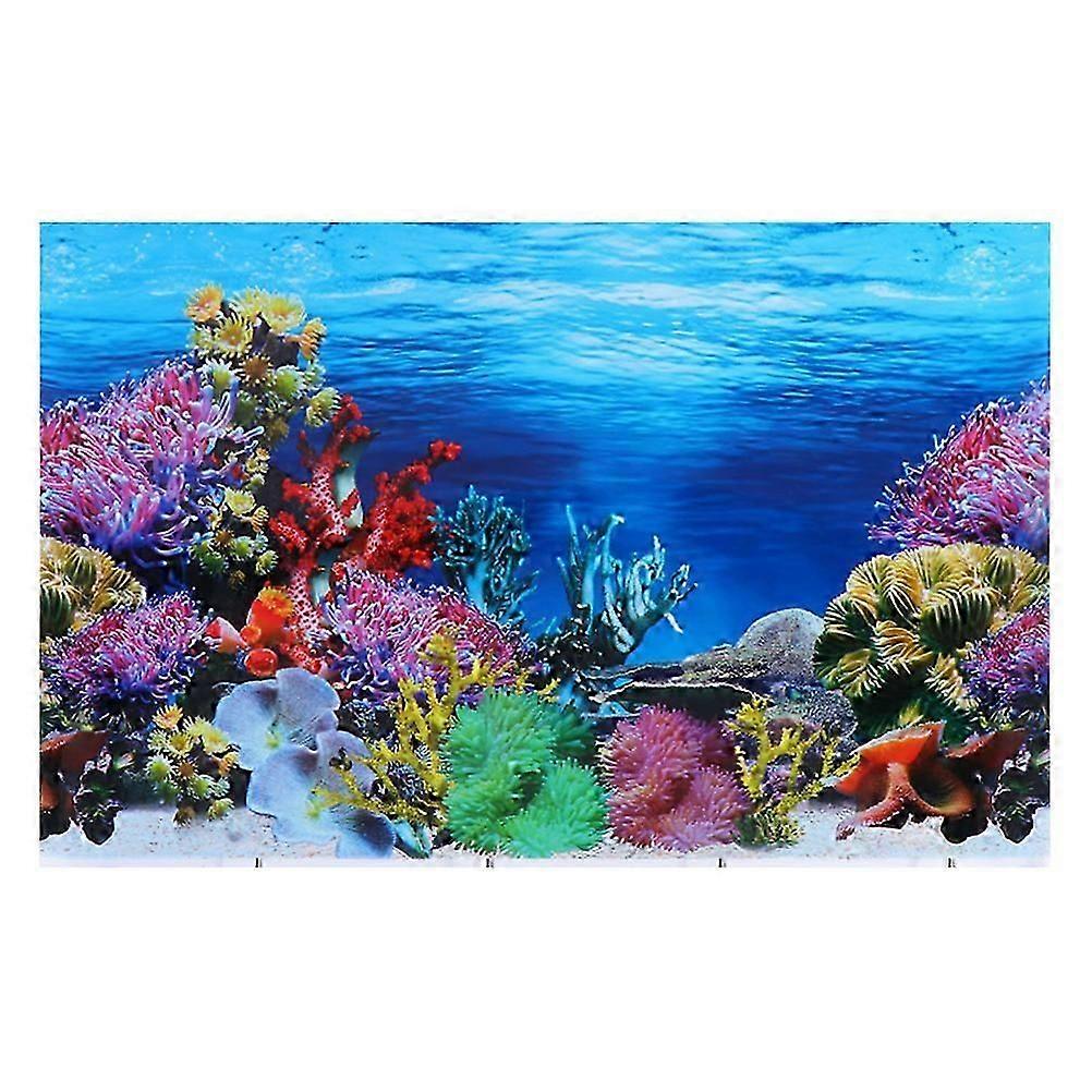 Ocean Decor Adhesive Aquarium Background Fish Tank Sticker Background ...