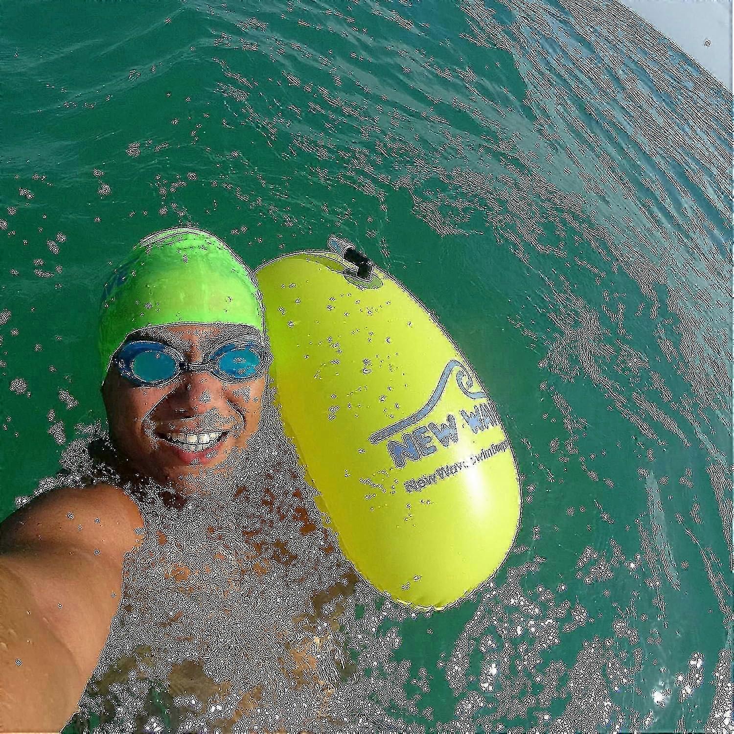 New Wave Swim Foam Buoy with 15L Capacity for Open Water Swimmers and ...