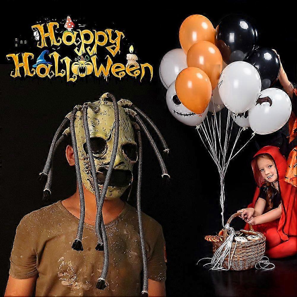 Slipknot Mask Horror Latex Grimace Tree Mask Realistic Cosplay Props ...